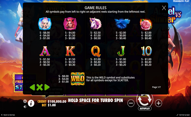 Angel vs Sinner Slot Review, Bonuses & Free Play (95.56% RTP)