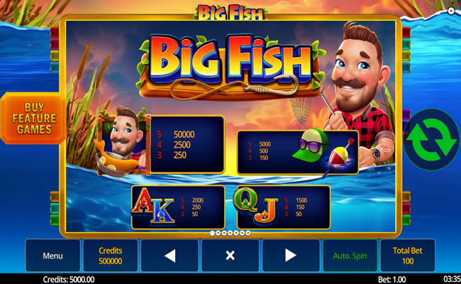 Big Fish Slot Review, Bonuses & Free Play (96.03% RTP)