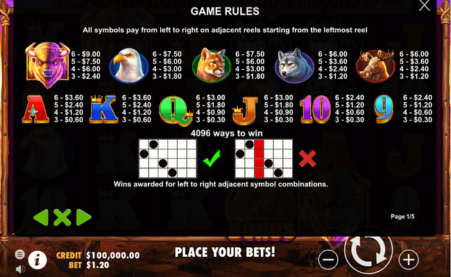 Buffalo King Demo - Reseña y Juego Gratis (96.06% RTP)