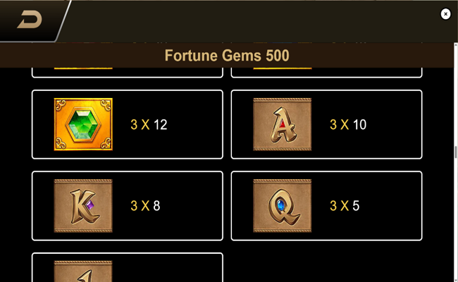 Fortune Gems 500 Demo - Reseña y Juego Gratis (97.1% RTP)