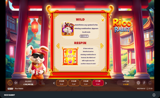 Rico Rabbit Slot Review, Bonuses & Free Play (96.37% RTP)