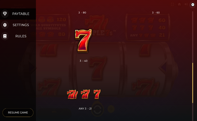 Triple 7s Slot Review, Bonuses & Free Play (95.28% RTP)