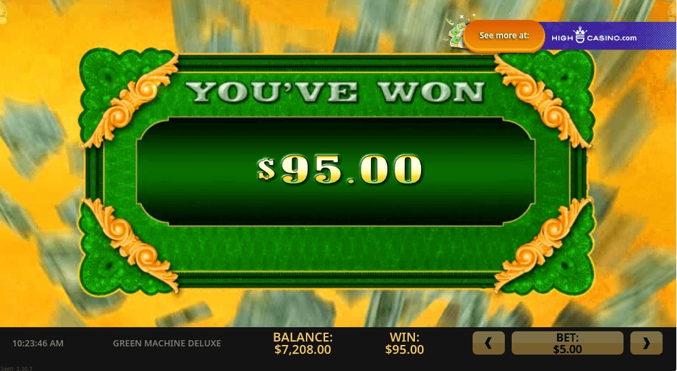 Green Machine Deluxe Slot Review, Bonuses & Free Play (95% RTP)