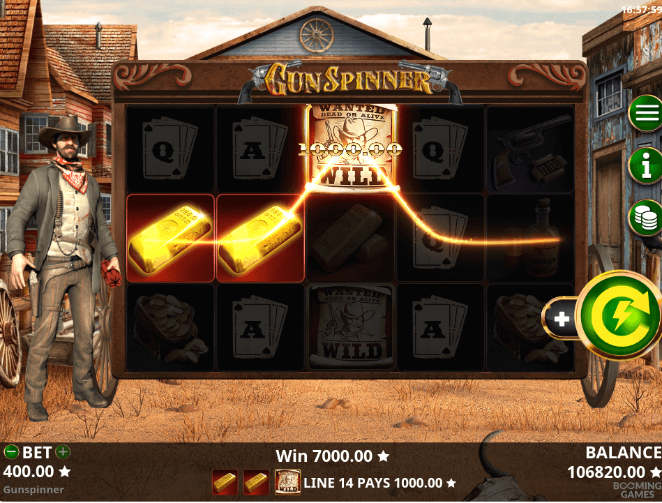 Gun Spinner Slot Review, Bonuses & Free Play (95.17% RTP)