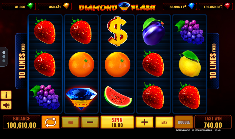 Diamond Flash Slot Bewertung, Demo & Boni (95.58% RTP)