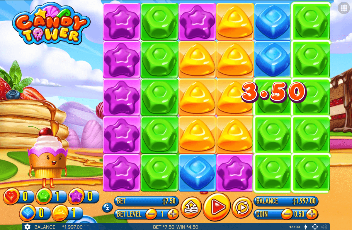 Candy Tower Slot Review, Bonuses & Free Play (96.55% RTP)