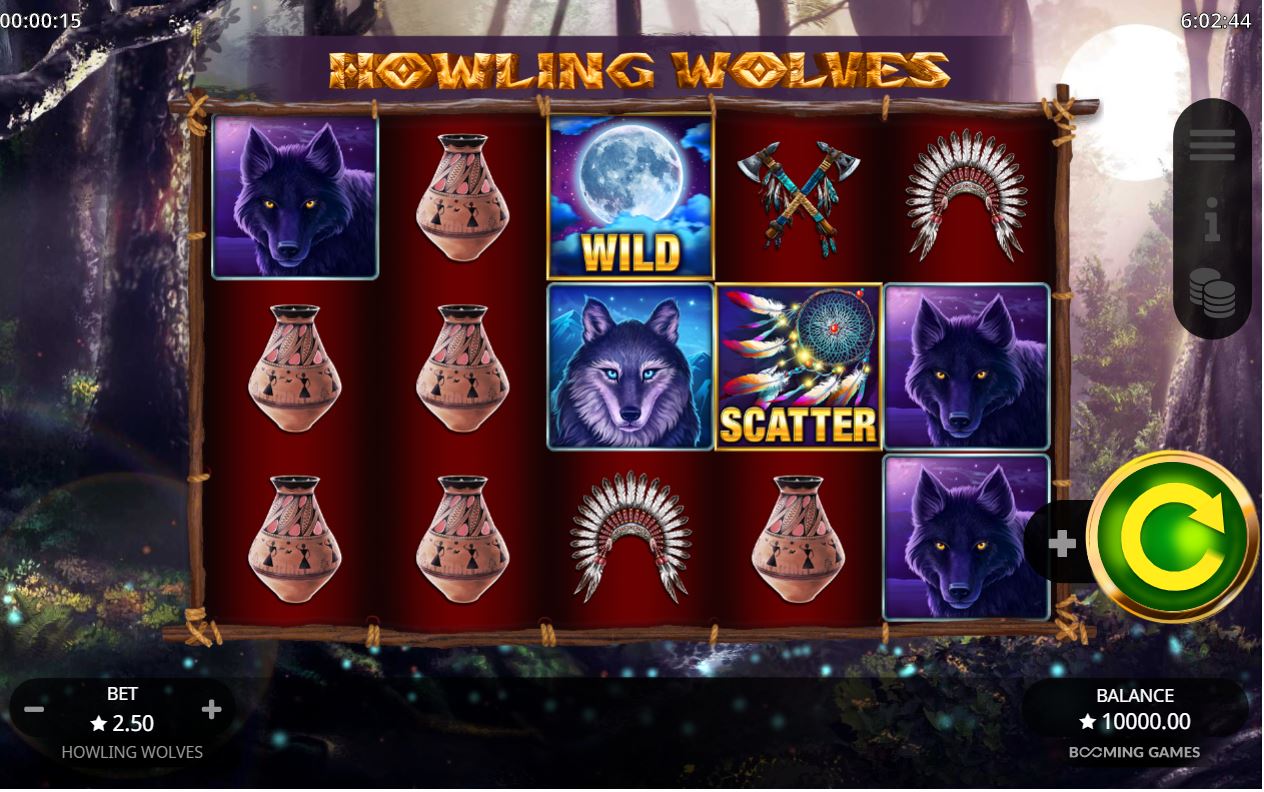 Howling Wolves Slot Review, Bonuses & Free Play (95.49% RTP)