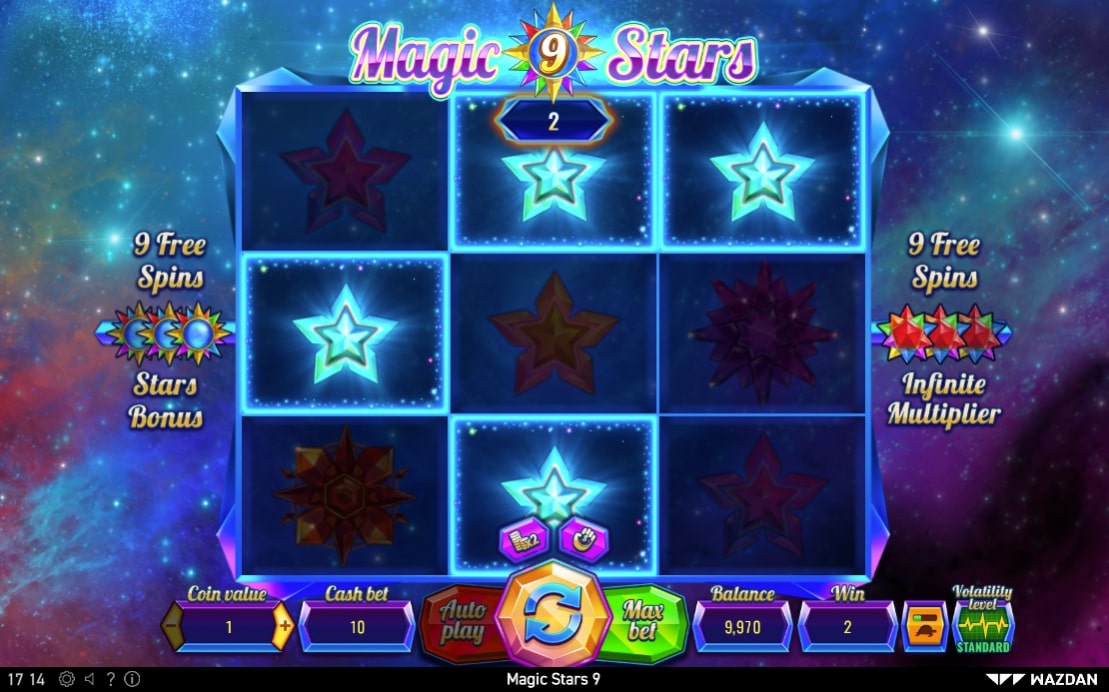 Magic Stars 9 Slot Review, Bonuses & Free Play (96.21% RTP)