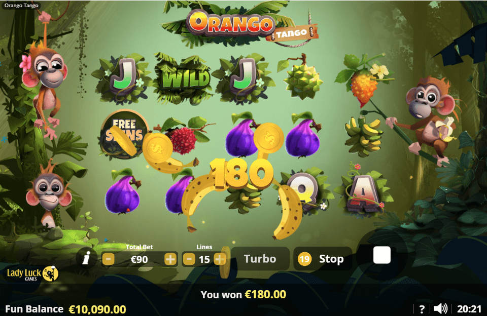Orango Tango Slot Review, Bonuses & Free Play (95.9% RTP)