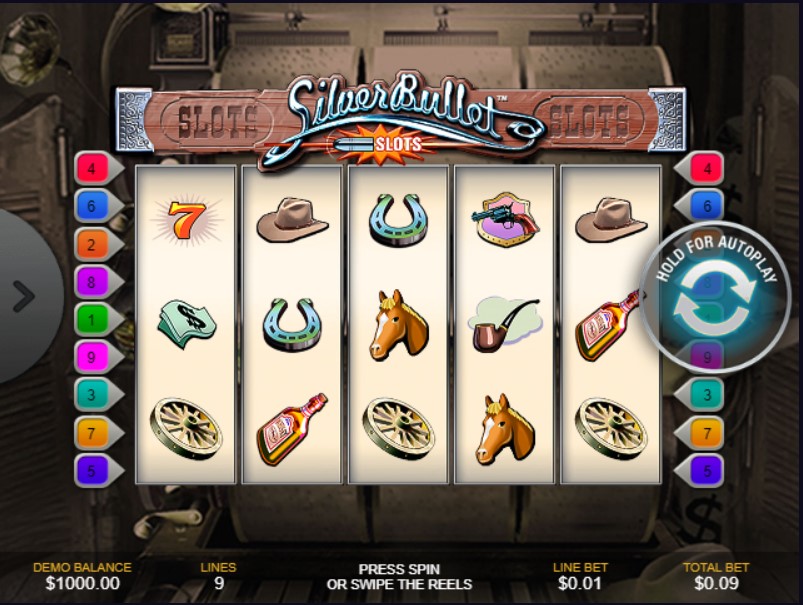 Silver Bullet Slot Review, Bonuses & Free Play (96.8% RTP)