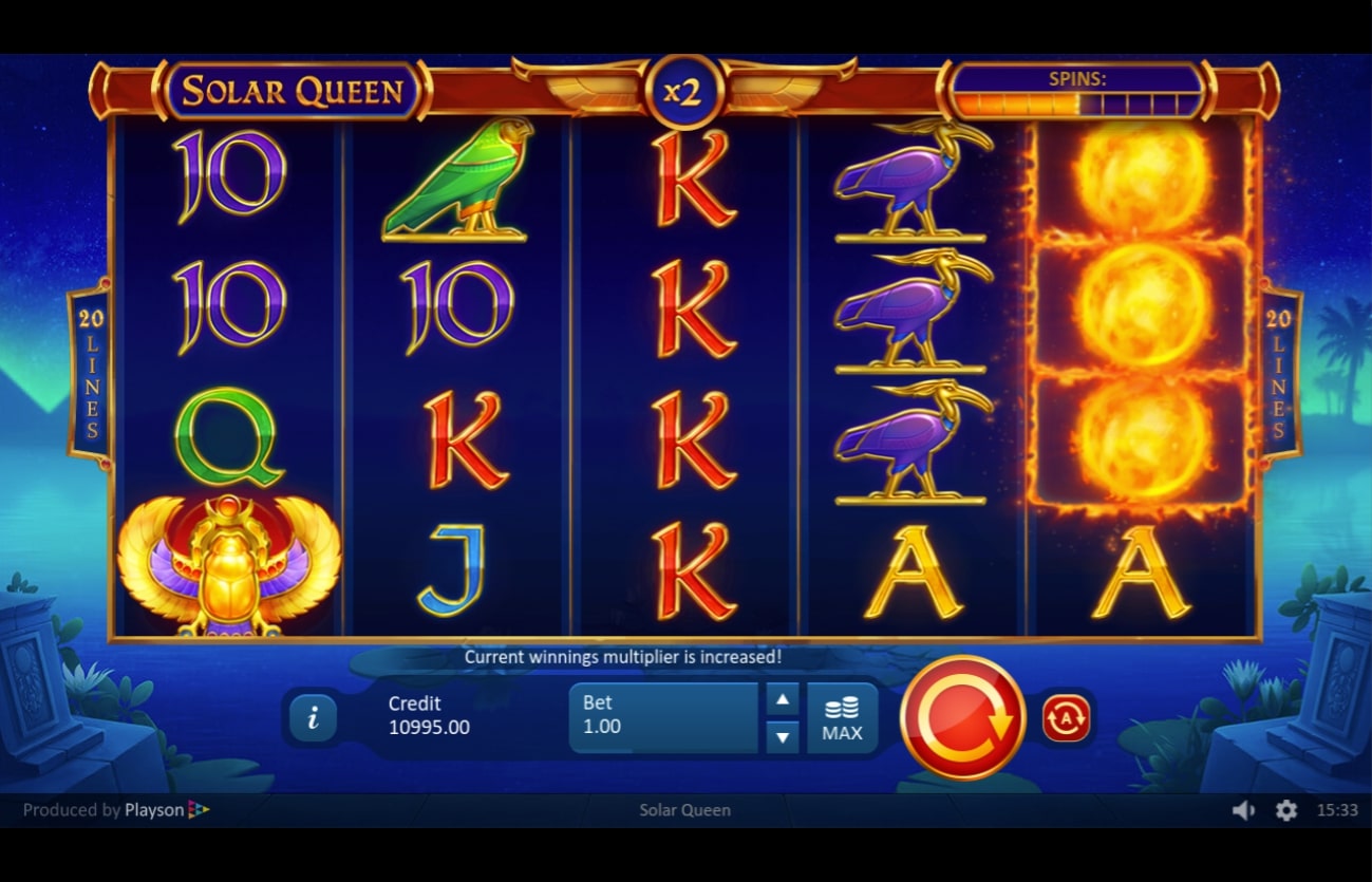 Solar Queen Slot Review, Bonuses & Free Play