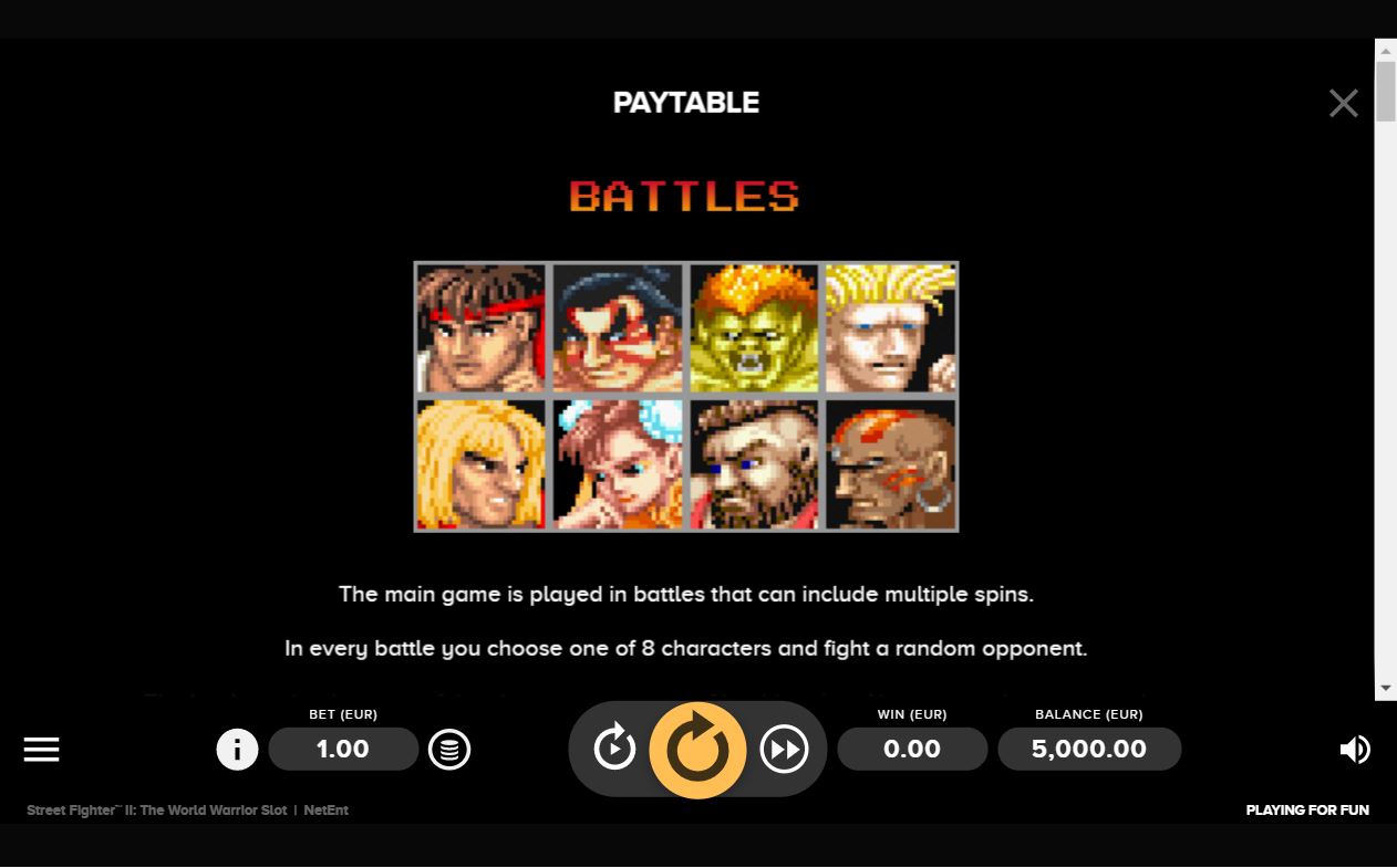 Street Fighter II The World Warrior Slot Slot Review, Bonuses & Free ...