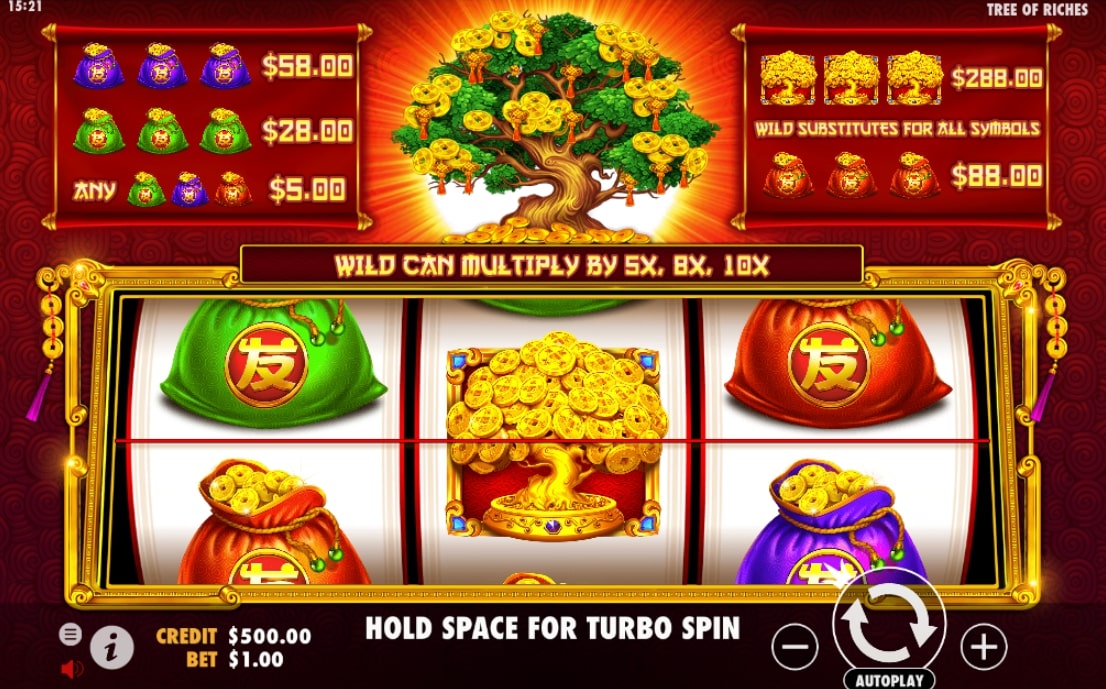 Tree of Riches Slot Review, Bonuses & Free Play (96.45% RTP)