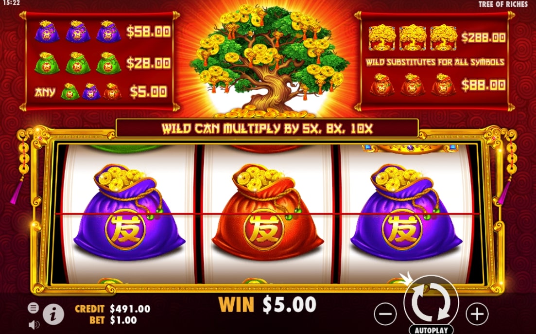 Tree of Riches Slot Review, Bonuses & Free Play (96.45% RTP)