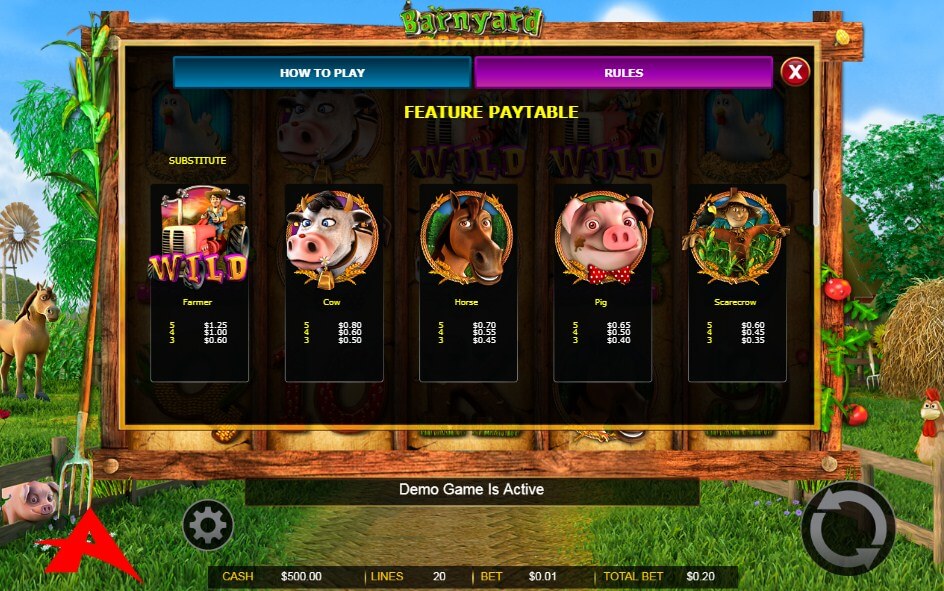Barnyard Bonanza Slot Review, Bonuses & Free Play (93% RTP)