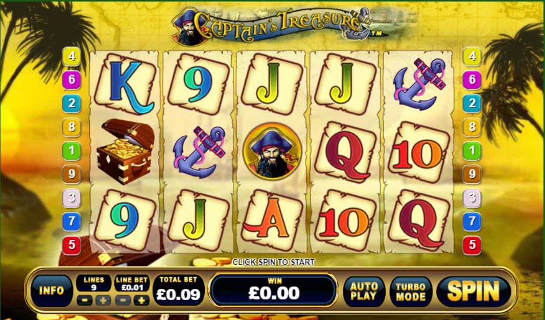 Captain Treasure Slot Review, Bonuses & Free Play (97% RTP)