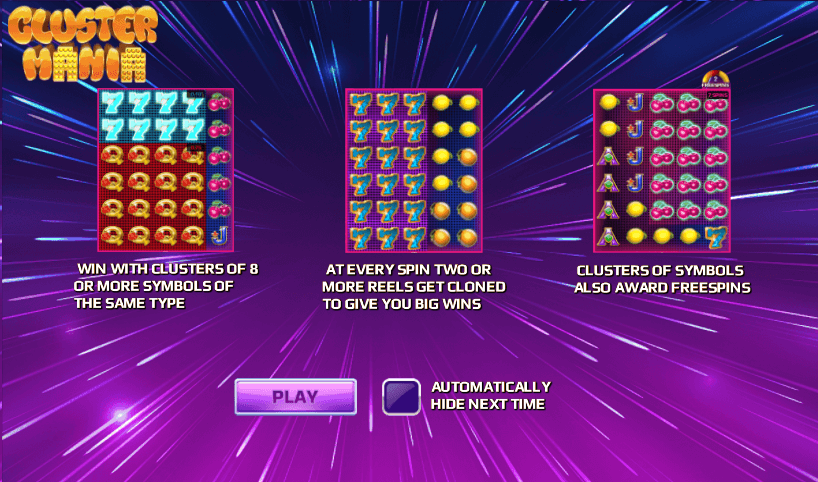 Cluster Mania Slot Review, Bonuses & Free Play