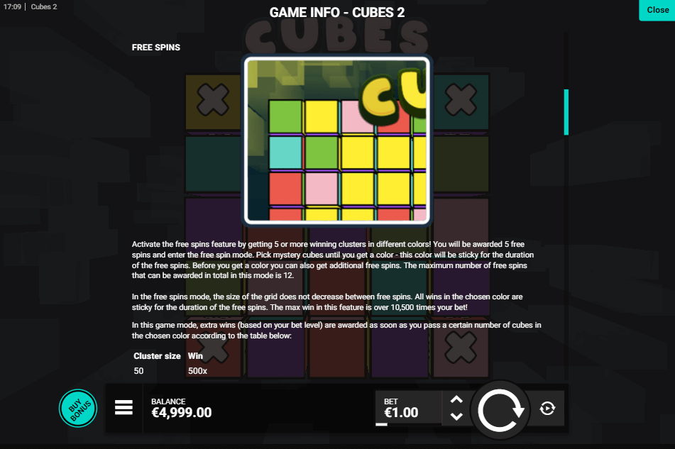 Cubes 2 Review, Bonuses & Free Play (96.3% RTP)