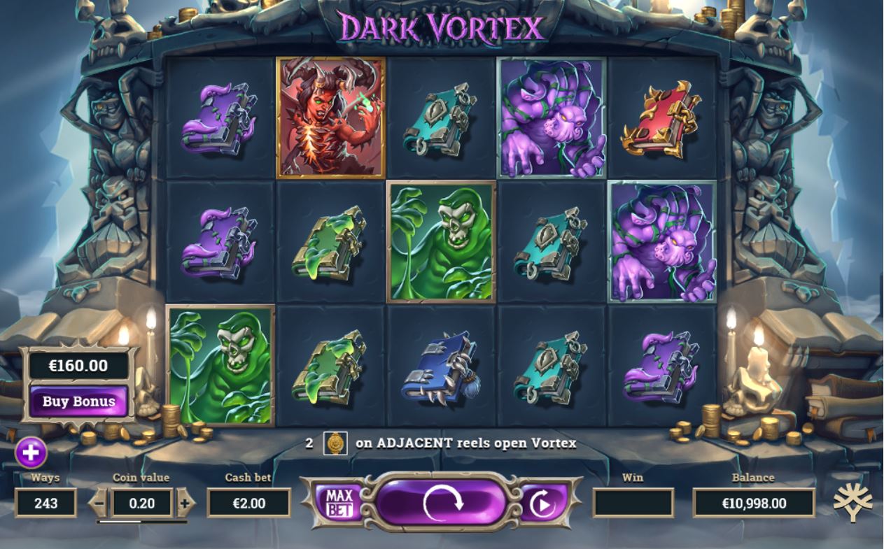 Dark Vortex Slot Review, Bonuses & Free Play (95.5% RTP)