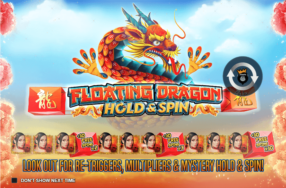 Floating Dragon Hold and Spin Slot Review, Bonuses & Free Play (96.71% RTP)