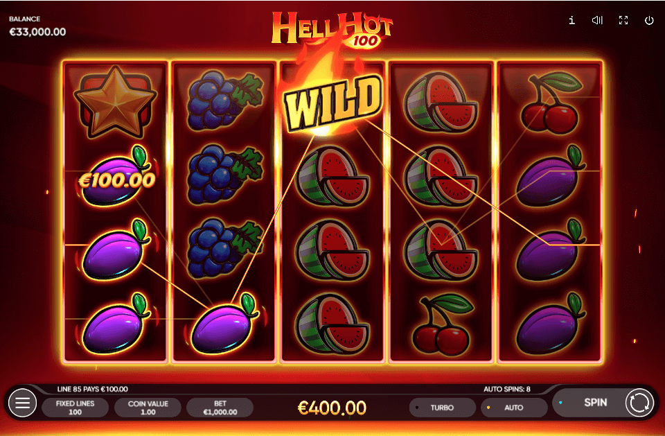 Hell Hot 100 Slot Review, Bonuses & Free Play (96.07% RTP)