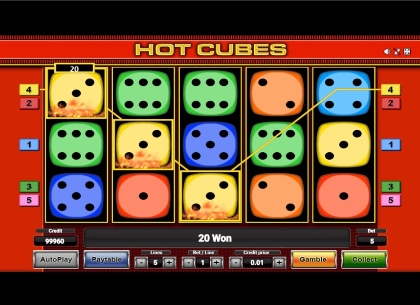 Hot Cubes Slot Review, Bonuses & Free Play (95.66% RTP)