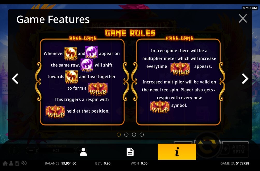 Mega Phoenix Slot Review, Bonuses & Free Play (94% RTP)