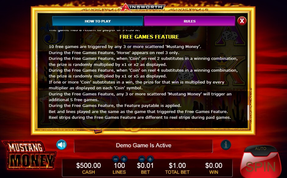 Mustang Money Slot Review, Bonuses & Free Play (94.38% RTP)