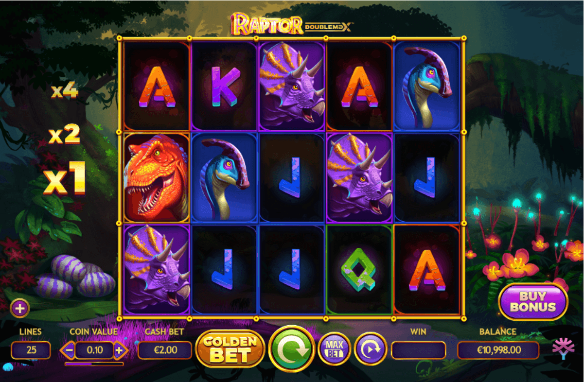 Raptor DoubleMax Slot Review, Bonuses & Free Play (96.01% RTP)