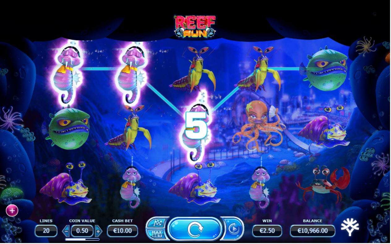 Reef Run Slot Review, Bonuses & Free Play (96.4% RTP)