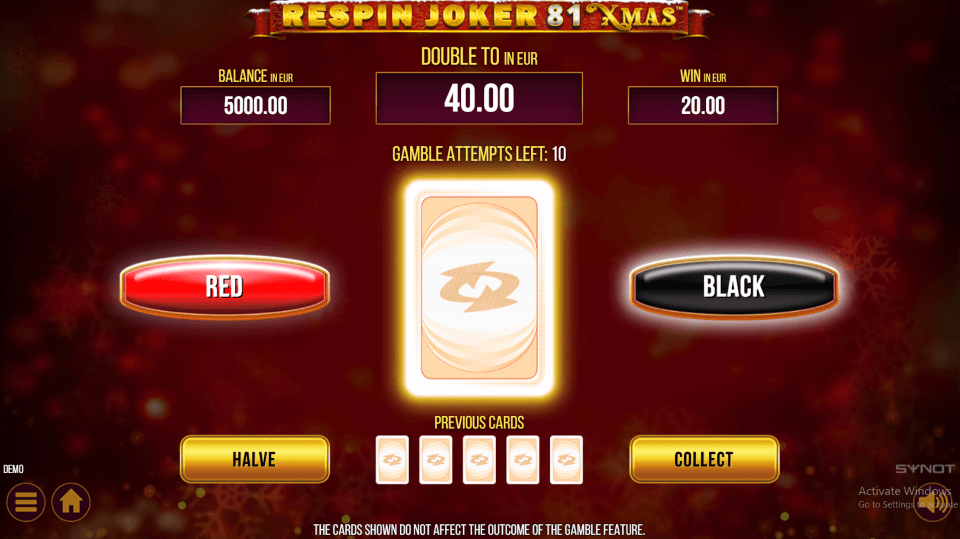 Respin Joker 81 Xmas by SYNOT Games - Game of the Month December 2024 ...