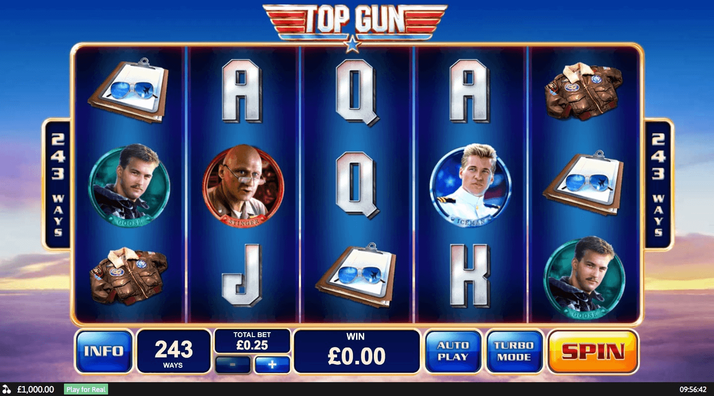 Top Gun Slot Review, Bonuses & Free Play (94.93% RTP)