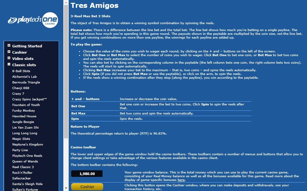 Tres Amigos Review (97% RTP)