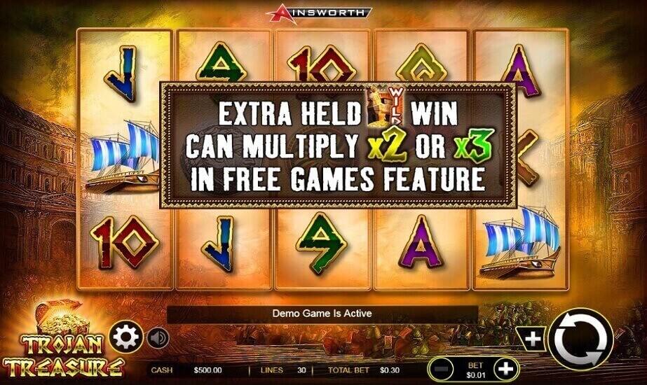 Trojan Treasure Slot Review, Bonuses & Free Play (94.16% RTP)