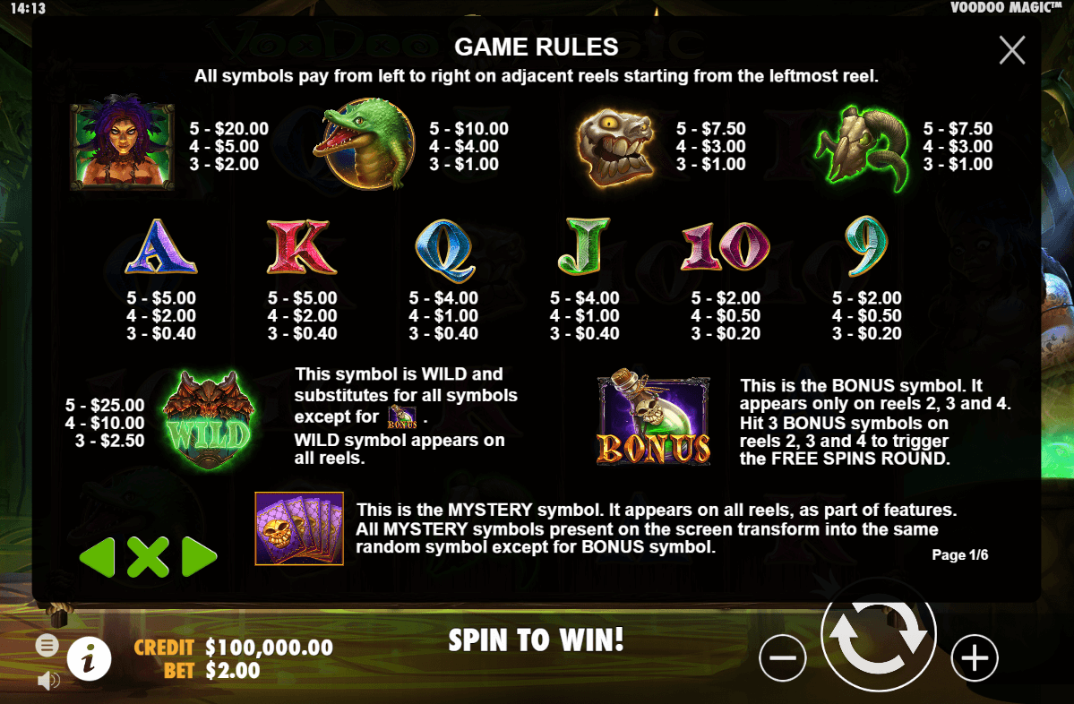 Pragmatic Play Voodoo Magic Slot Review, Bonuses & Free Play (96.5% RTP)